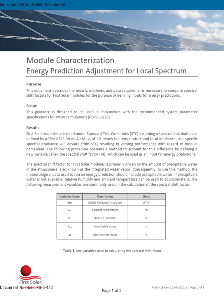 PD-5-423 Module Characterization Energy Prediction Adjustment For Local ...