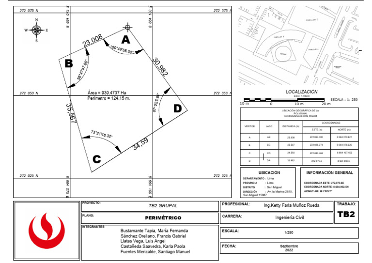TB2 Planopoligonalgrupal | PDF | Ingeniería