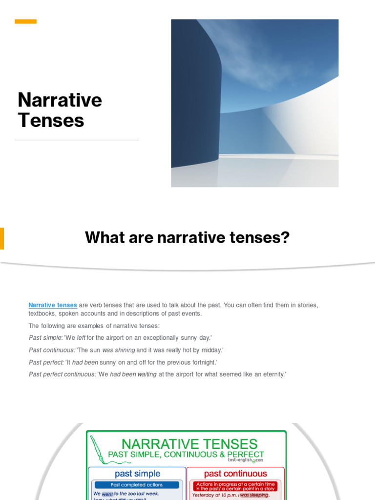Narrative Tenses | PDF | Verb | Language Mechanics