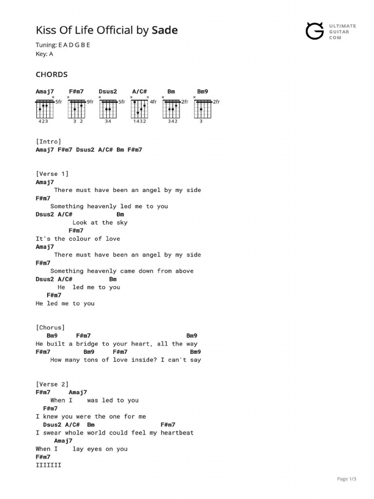 Sade - Kiss of Life Official | PDF