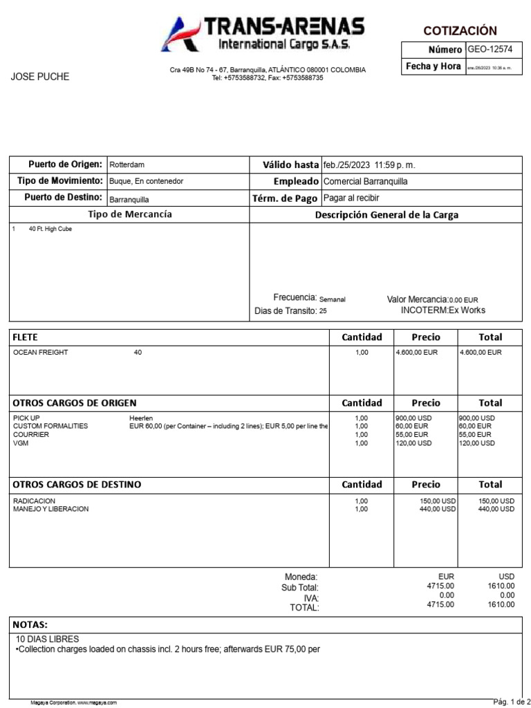 Geo 12574 | PDF | aduana | Transporte