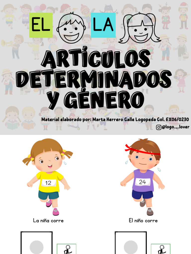 Artículos Determinados y Género | PDF