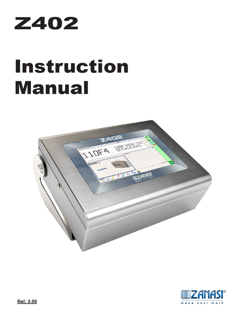 Z402 Instruction Manual Overview | PDF | Personal Protective Equipment ...