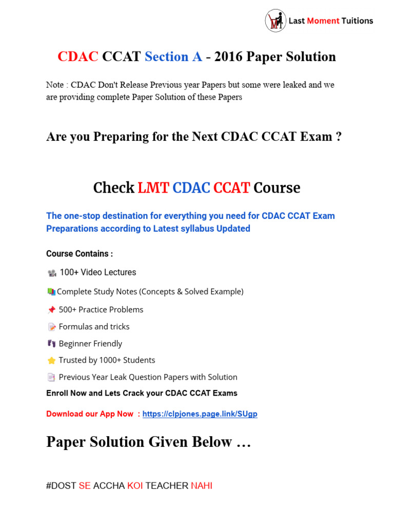 CCAT Section A 2016 Solution | PDF | Verb | Water