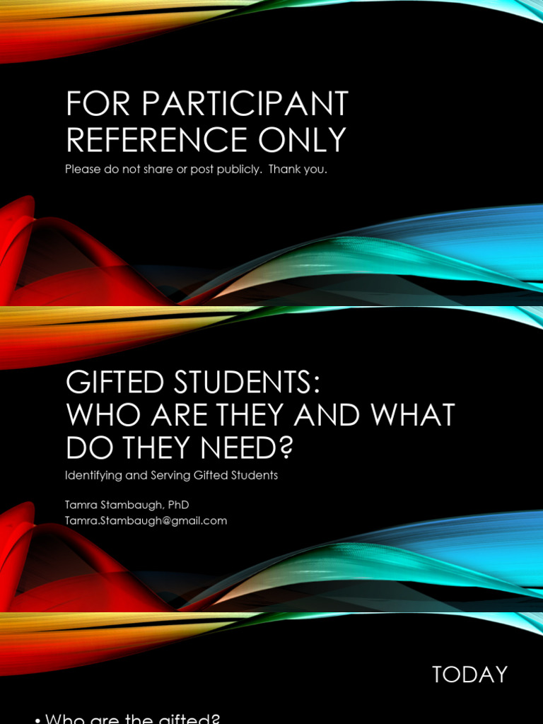 Gifted Talent UAE presentation | Download Free PDF | Gifted Education ...