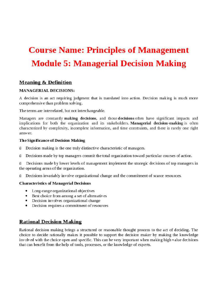 Principles of Management - Merged | PDF