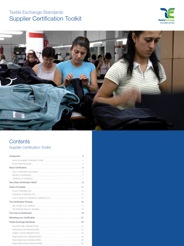TE-401-V1.0-Supplier-Certification-Toolkit | Download Free PDF | Supply ...