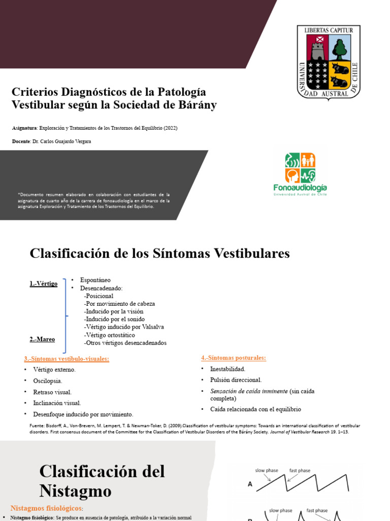 Criterios Diagnósticos Bárány | PDF | Migraña | Causas de la muerte