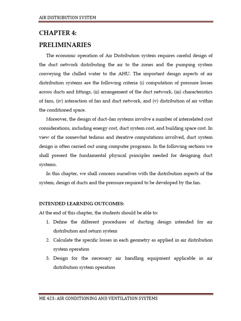 04 AIR DISTRIBUTION SYSTEM | PDF | Fluid Dynamics | Reynolds Number