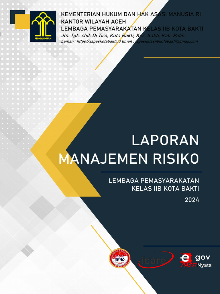 Laporan Manajemen Risiko Lapas Kota Bakti 2024 | PDF