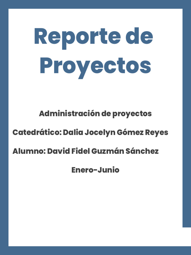 T1 - 1 Reporte de Proyectos | PDF | Mercado (economía) | Videotelefonía