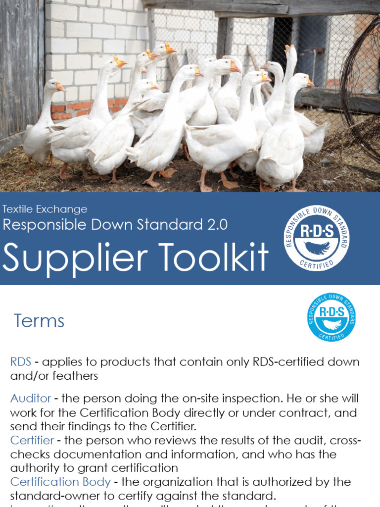 RDS Supplier Toolkit Guide | PDF | Supply Chain | Professional ...