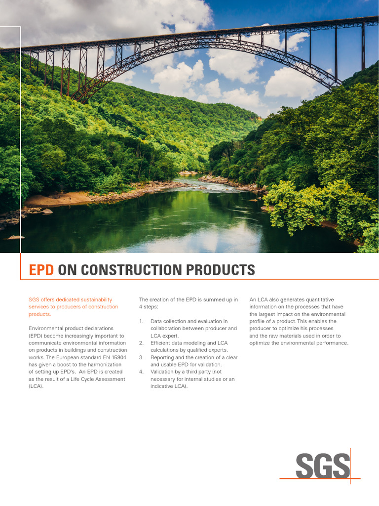 SGS-EPD On Construction products-A4-EN-16-V1 | PDF | Life Cycle Assessment