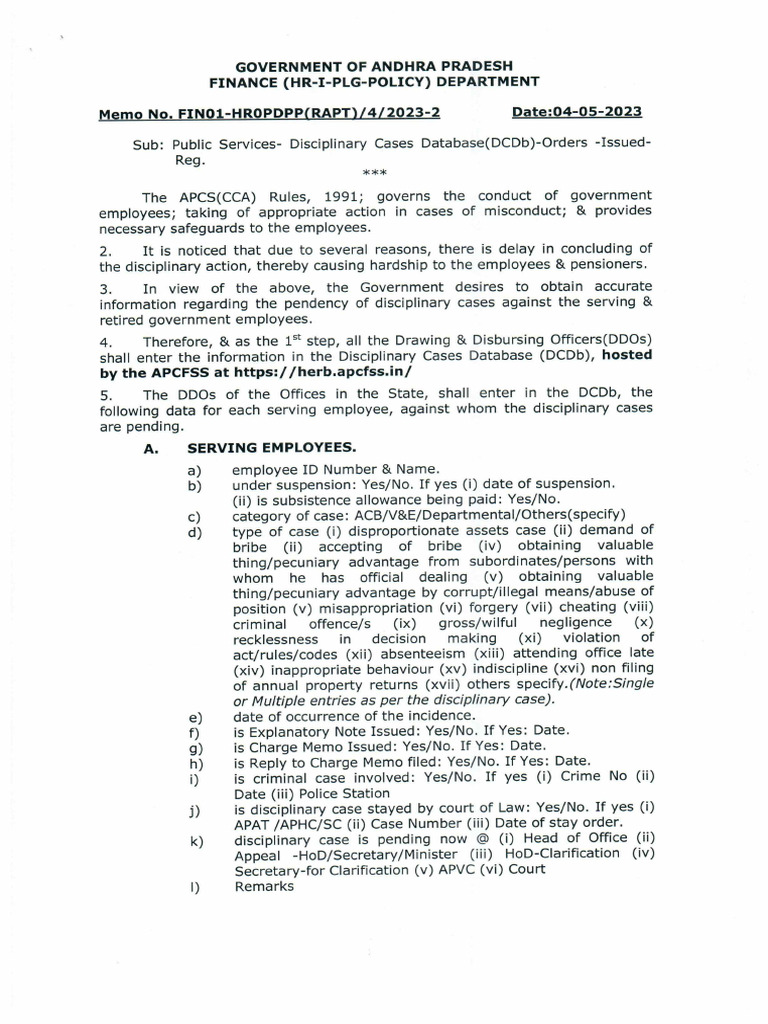 DCDB Memo | PDF