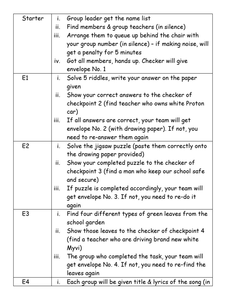 Envelope Treasure Hunt 2024 | PDF