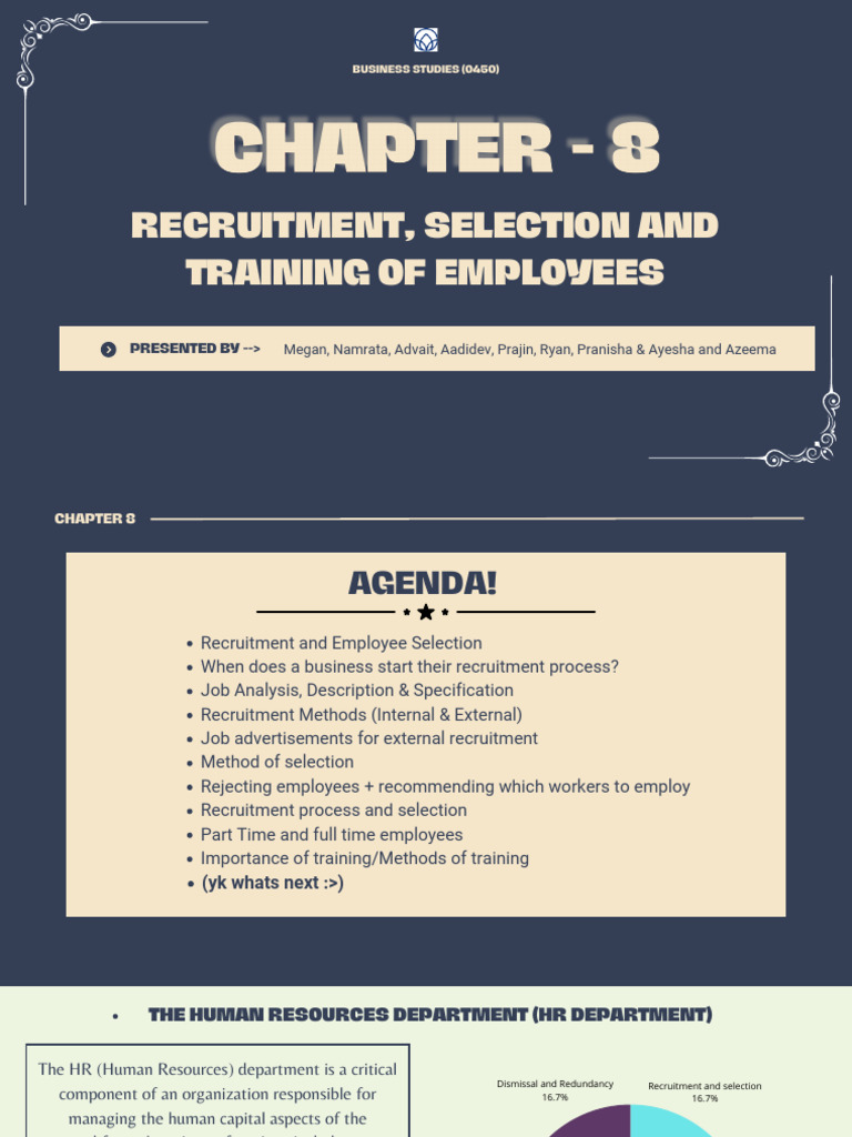 Chapter 8 Presentation P1 (Team Megan) | PDF | Recruitment | Employment