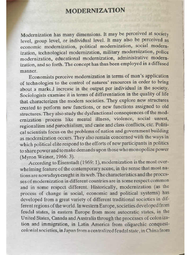 Modernization Westernization | PDF