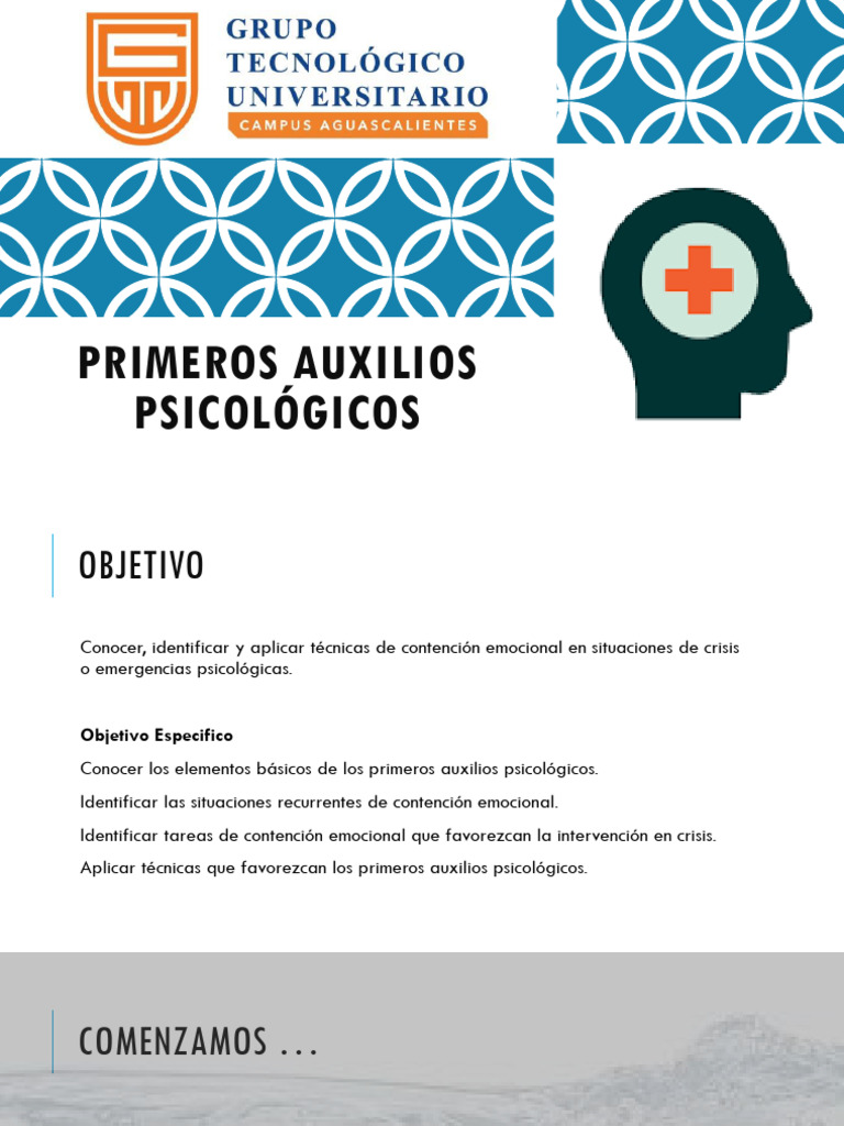 PRIMEROS AUXILIOS PSICOLÓGICOS | PDF | Ansiedad | Las emociones