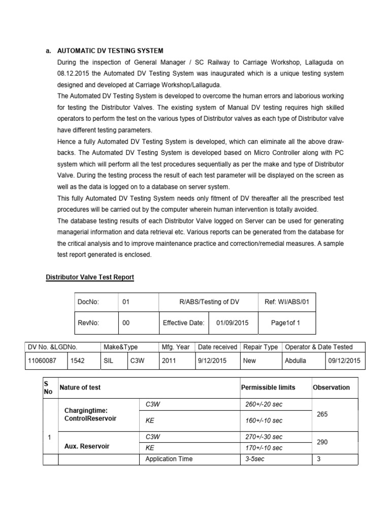 1496147711353-Automatic DV Testing System SCR | PDF | Automation ...