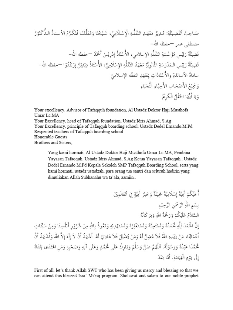 Susuan Acara 3 Bahasa | PDF | Monotheistic Religions | Semitic Words ...
