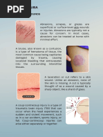 Understanding Skin Abrasions: Types & Causes | PDF | Injury | Wound