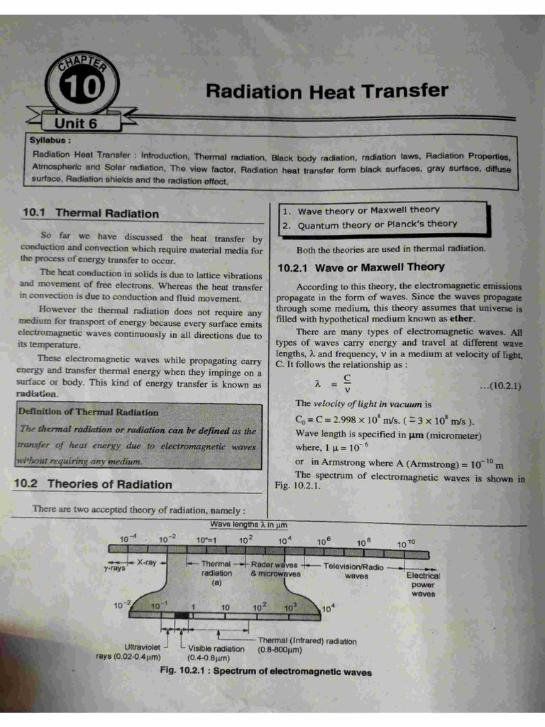 HT Radiation Heat Transfer | PDF