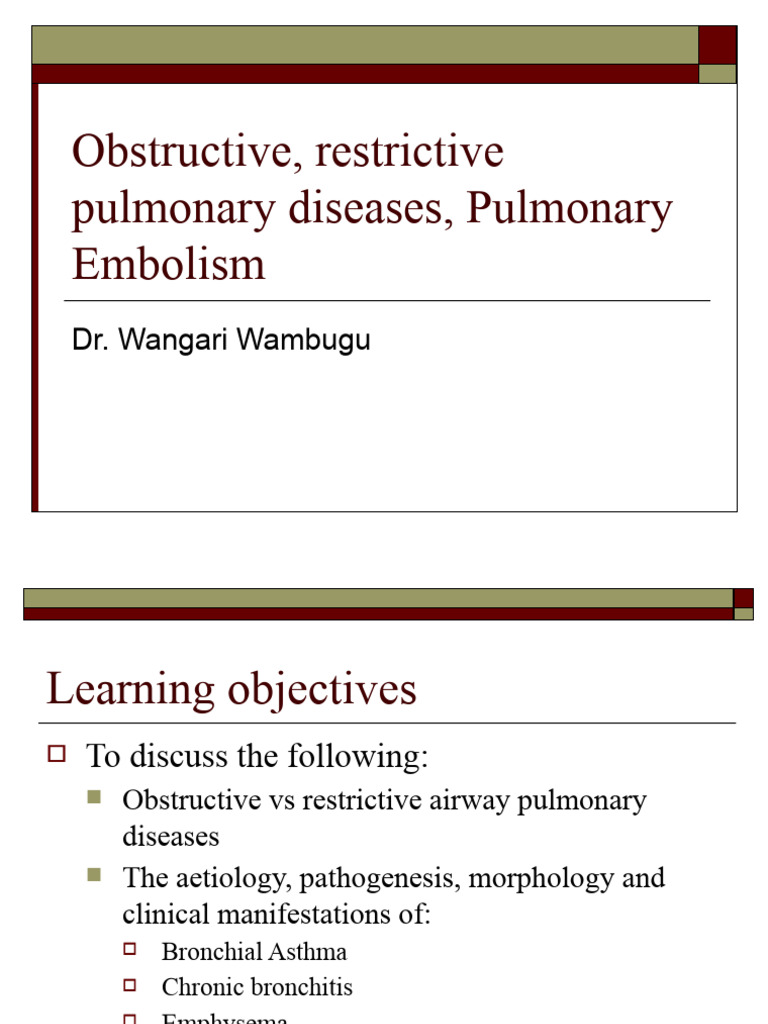 Obstructive Pulmonary Diseases | PDF | Chronic Obstructive Pulmonary ...