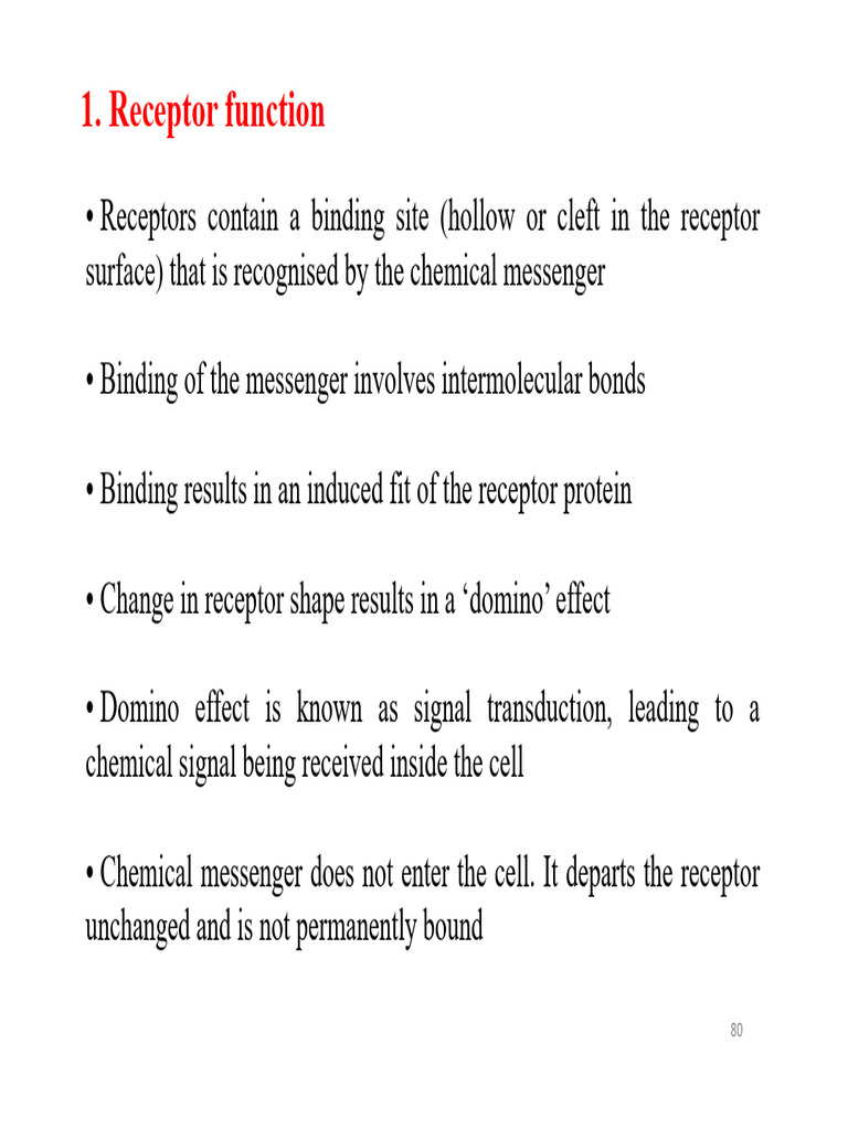 Receptor Function | PDF | Receptor Antagonist | Cell Signaling