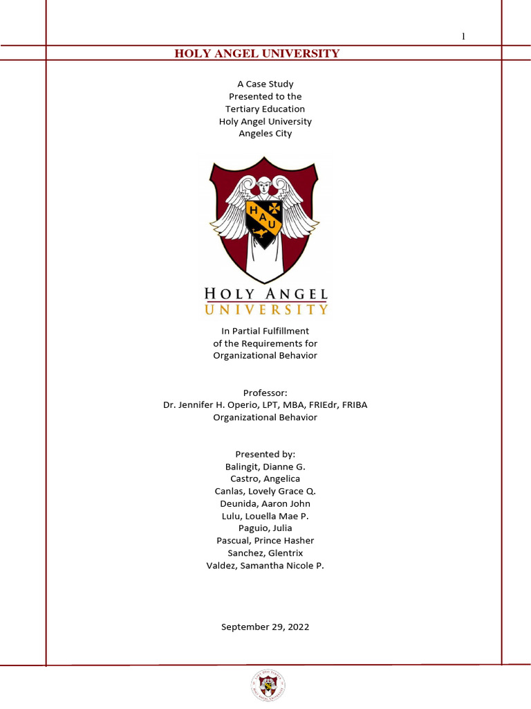 Group3 Case Study Chapter 9 | PDF | Occupational Stress | Violence