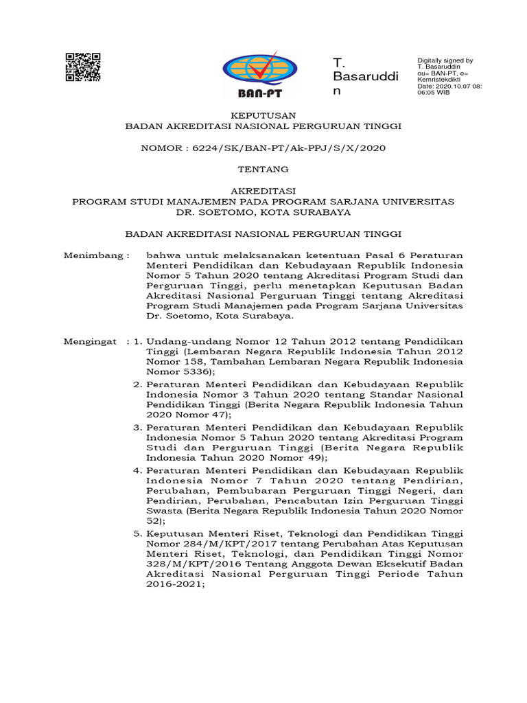 MANAJEMEN SSK-Akreditasi Terbaru | PDF