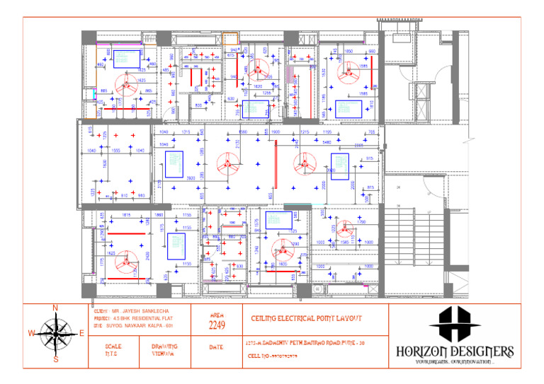Ceiling Electrical Point Layout | PDF