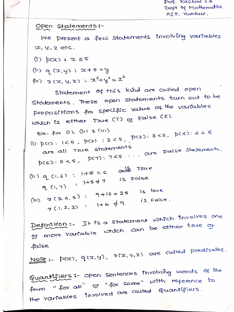 Quantifiers Notes Pdf