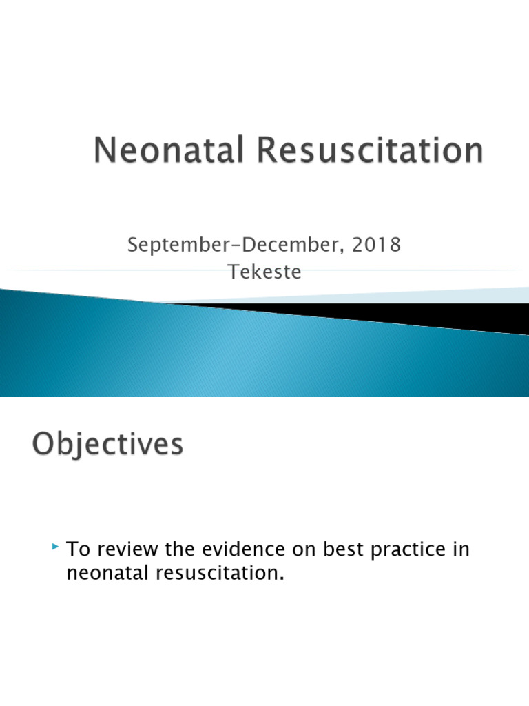 8. Neonatal Resuscitation -1 | PDF | Breathing | Cardiopulmonary ...