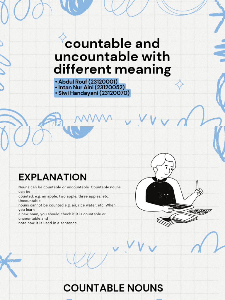 countable and uncountable with different meaning | Download Free PDF ...