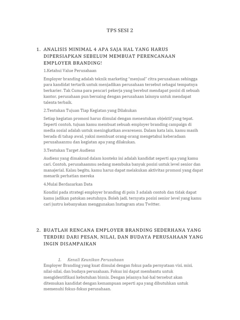 TPS Sesi 2 | PDF