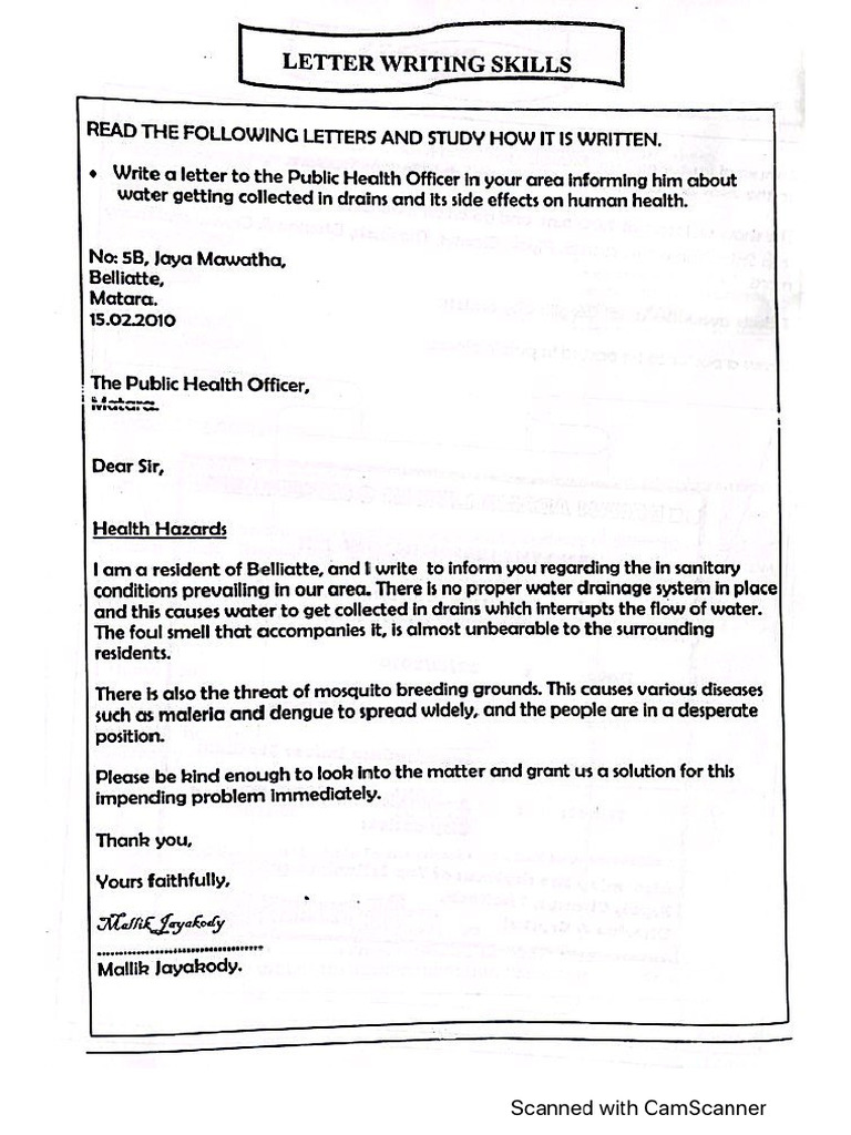 formal letter writing | PDF