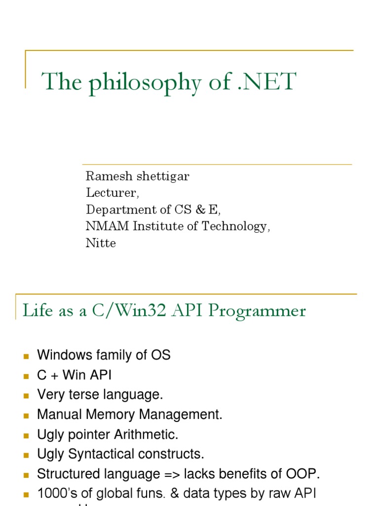 Ramesh Shettigar Lecturer, Department of CS & E, NMAM Institute of Technology, Nitte | PDF ...