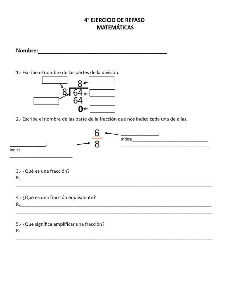 4 Ejerc. Mate. Marzo | PDF | Conceptos matemáticos | Lexicología