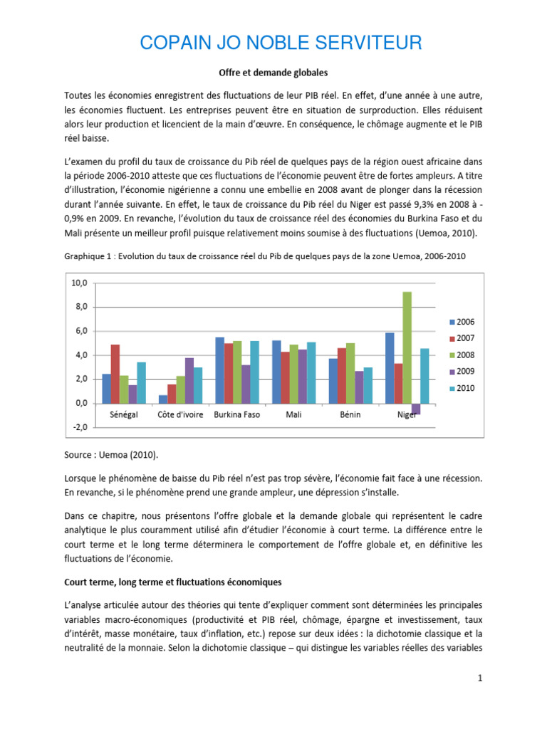 Chap3 Analyse L2 (Copain JO) | PDF | Offre et demande | Prix