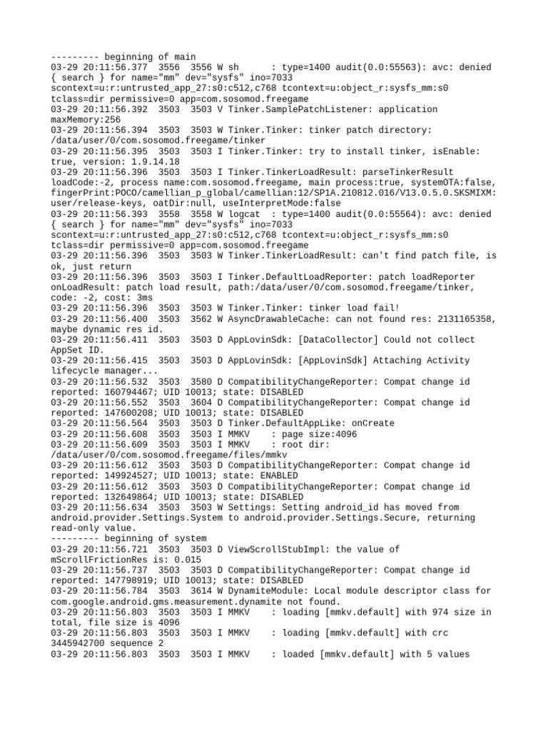 Eegame Logcat Pdf Computer Science Computer Programming