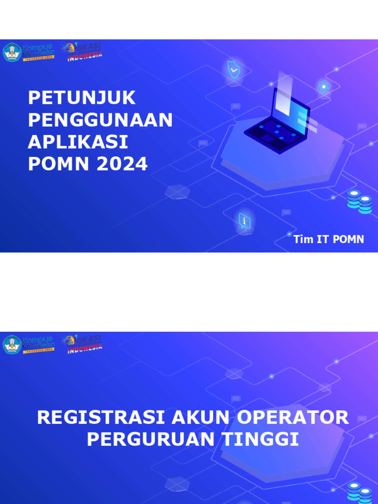 Materi Penggunaan Aplikasi Pengajuan Proposal - POMN 2024 | PDF