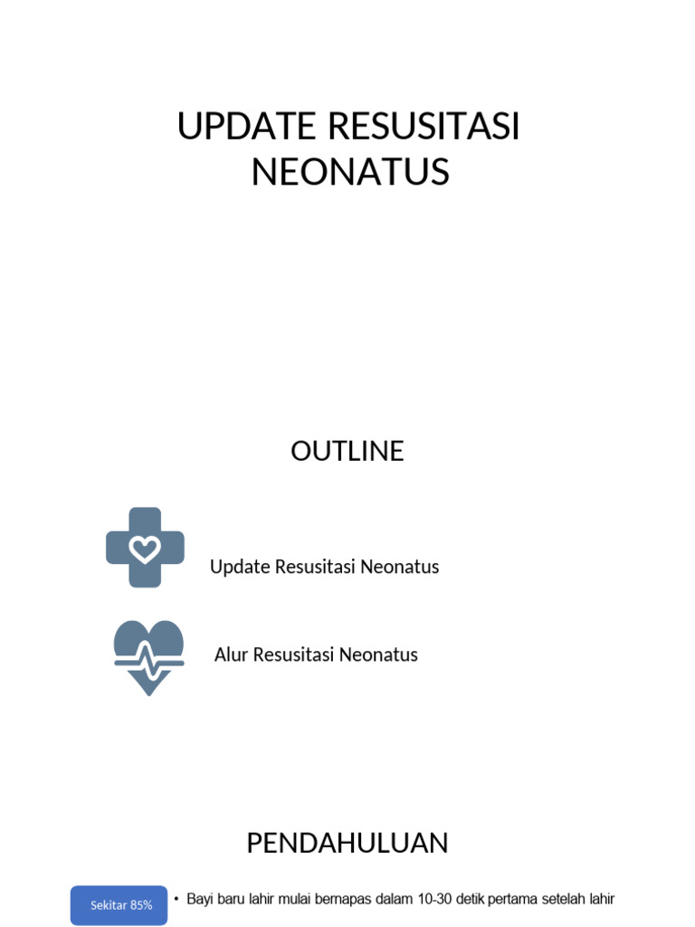 Alur Resusitasi Neonatus | PDF