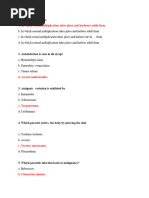 Question Bank of Parasitology | PDF | Parasitism | Plasmodium
