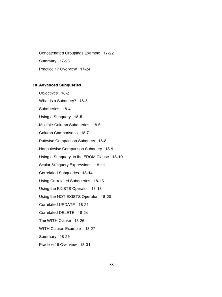 Advanced SQL Subqueries & Oracle 9i | PDF | Data Management Software | Databases