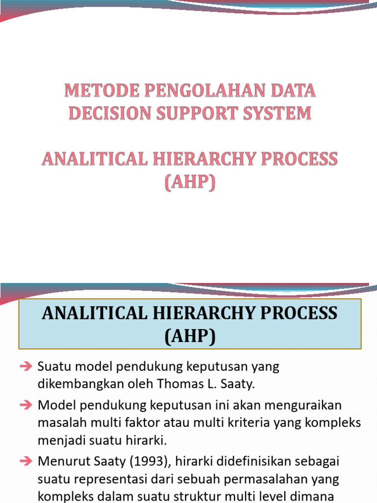 Metode Ahp | PDF