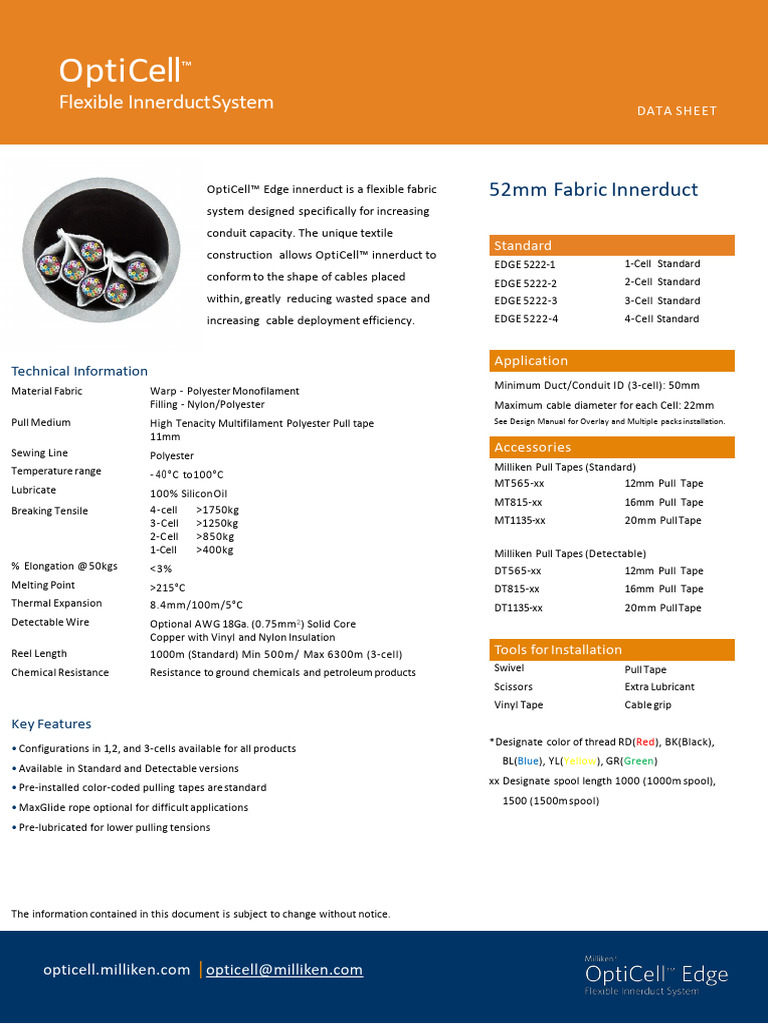 OptiCell 5222 Data Sheet | Download Free PDF | Textiles | Polyester
