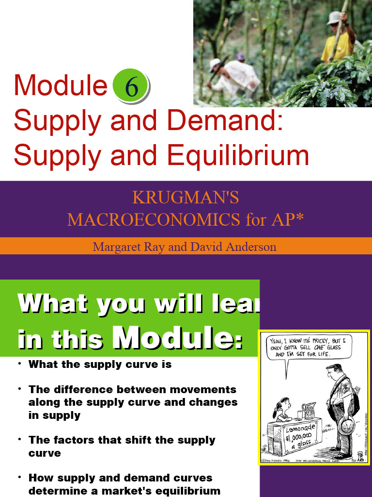 Module 6. Supply and Equilibrium | PDF | Economic Equilibrium | Supply ...