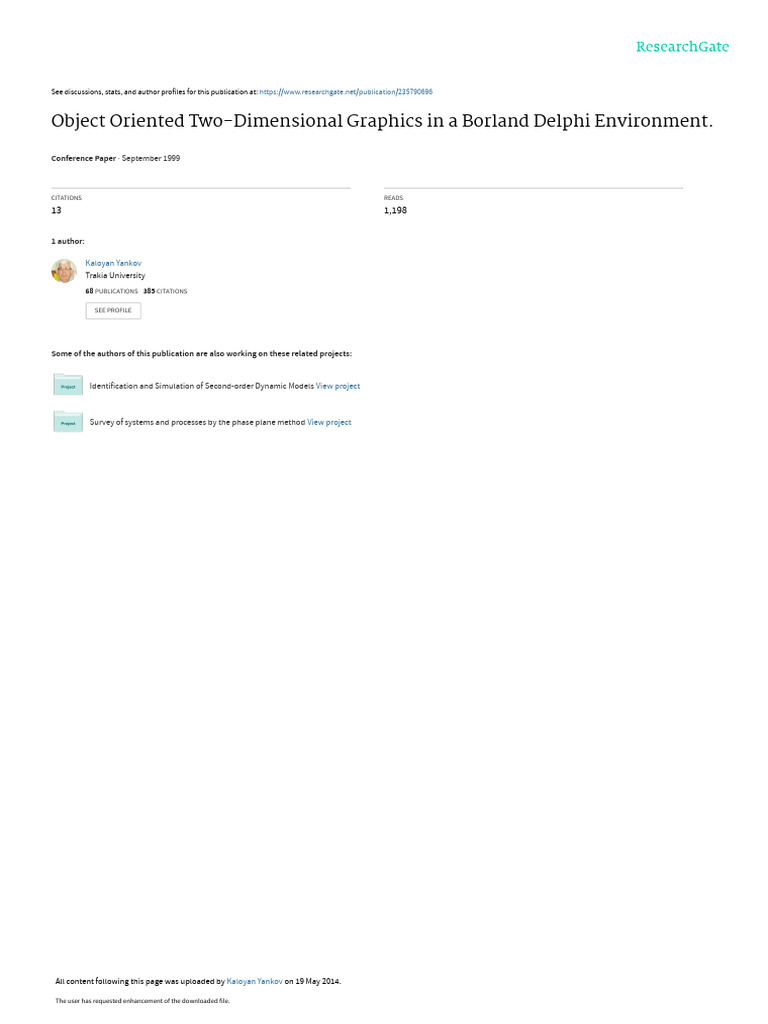 Oriented Two Dimensional Graphicsina Borland Delphi | PDF | Class ... Oriented Two Dimensional Graphicsina Borland Delphi | PDF | Class ...
