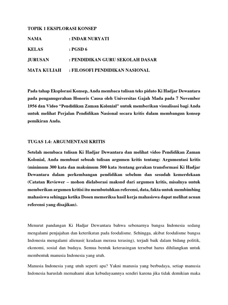 Topik 1 Eksplorasi Konsep | PDF