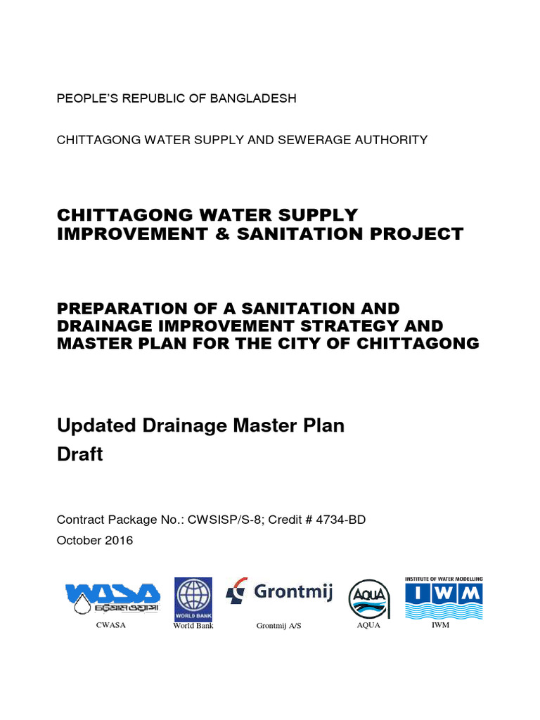 Updated Drainage Masterplan Report Draft | PDF | Strategic Planning | Flood